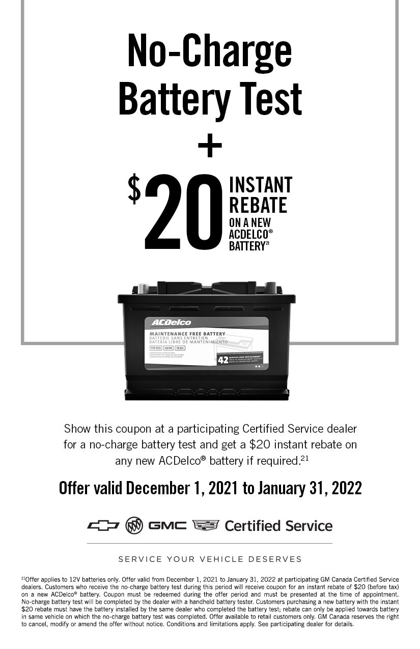 No-Charge Battery Test Offer | Certified Service | Huron Motor Products